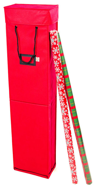 Vertical Wrapping Paper Storage Container - Contemporary - Holiday ...