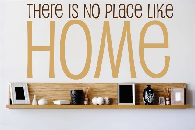 Decal, No Place Like Home Quote, 14x30, 14X30 - Contemporary - Wall ...