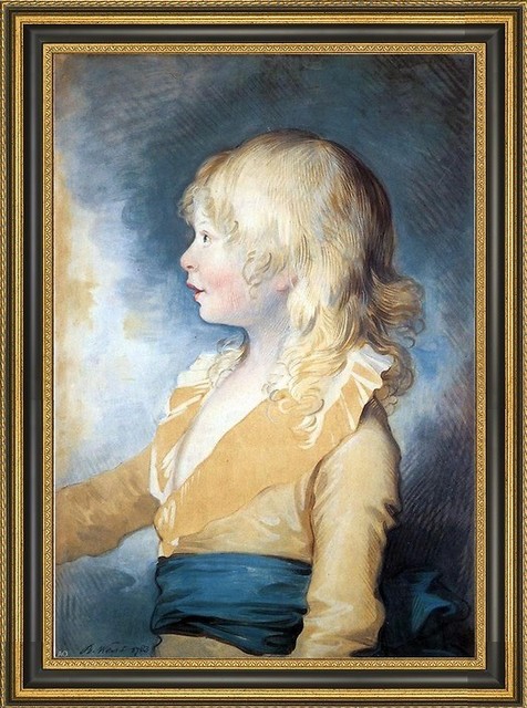 Benjamin West Portrait of Prince Octavius Framed Premium Canvas Print ...