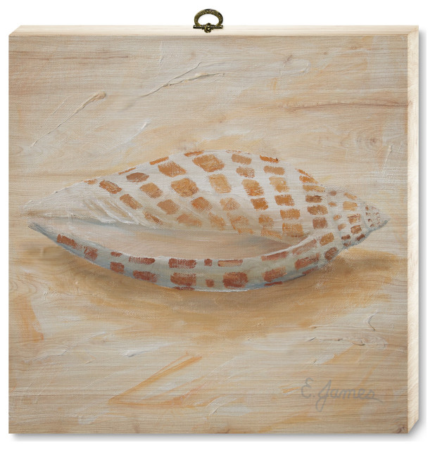 "Sea Shell #4" Cutting Board, 12"x12" - Beach Style - Cutting Boards ...