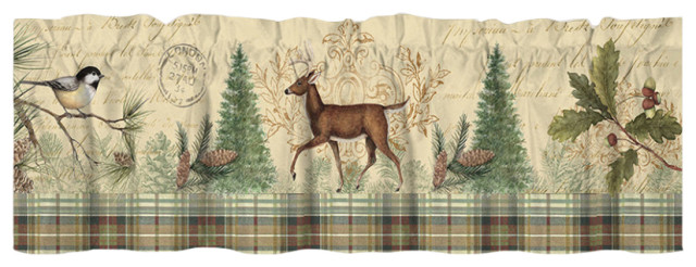 Woodland Forest Window Valance - Rustic - Valances - by Laural Home | Houzz