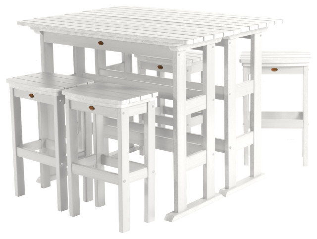 Lehigh 6pc Bar Height Balcony Set - Beach Style - Outdoor Pub And ...