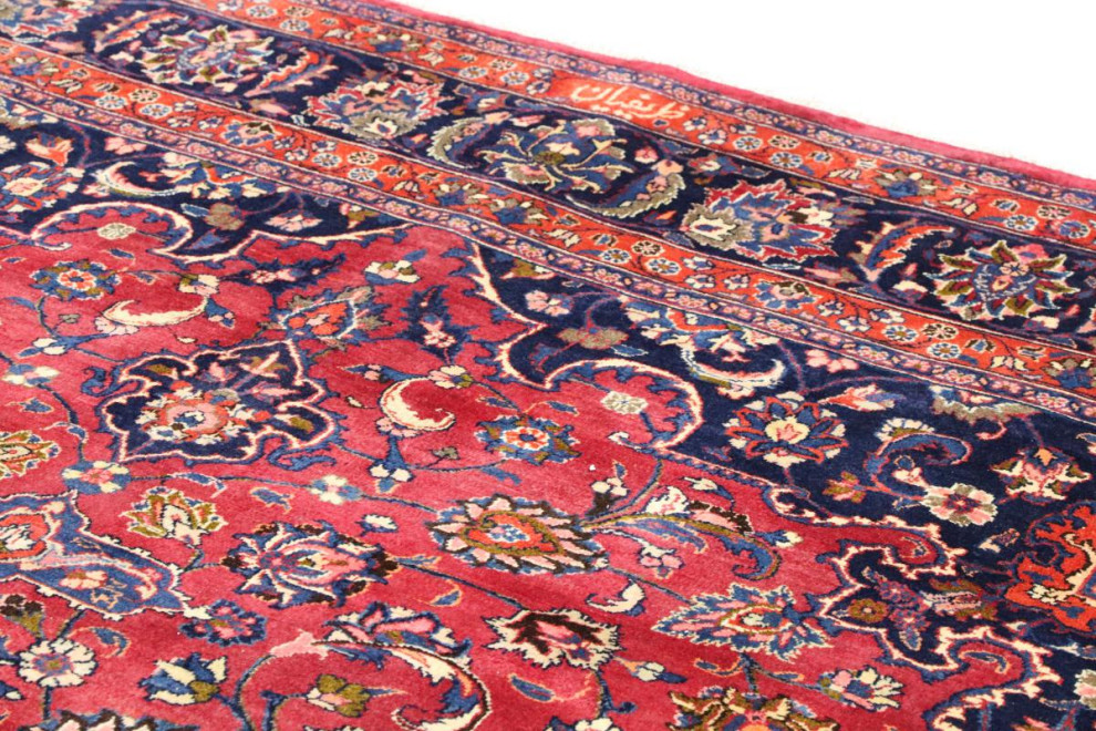 Persian Rug Mashhad 12'4"x9'9" Hand Knotted, 12'4"x9'9" - Traditional ...