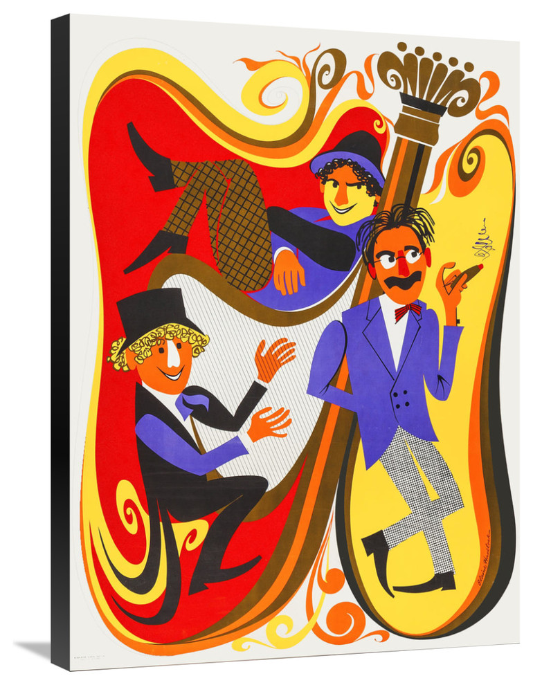 "Marx Brothers - Cartoon - Zany" Canvas by Hollywood Photo Archive ...