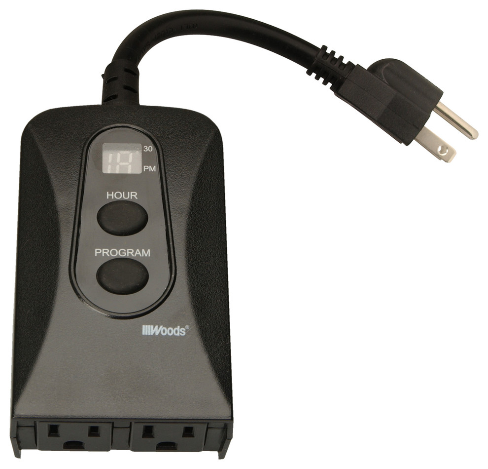 Woods Digital Timer For Engine Block Heater - Traditional - Timers And Lighting Controls - by ...