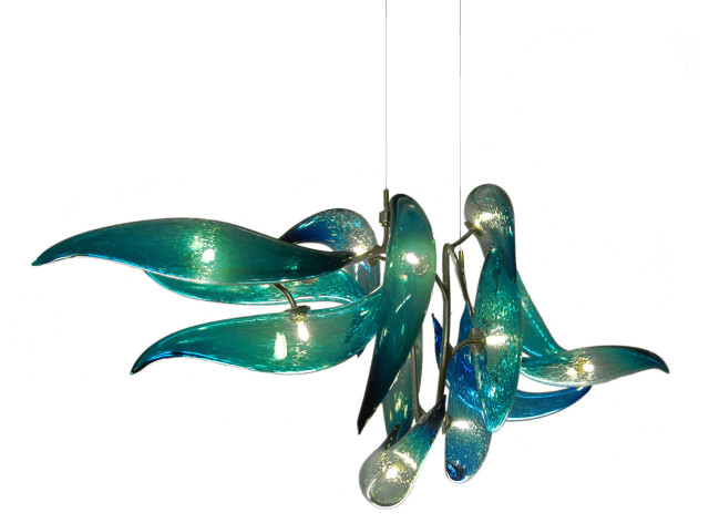Handblown Glass Wind Chandelier - Contemporary - Chandeliers - by Seth ...