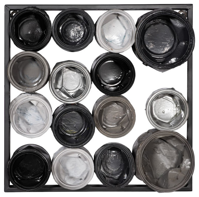 Paint Can Wall Art, Square, Mixed Neutrals, Assorted SM, 20x5x20"h ...