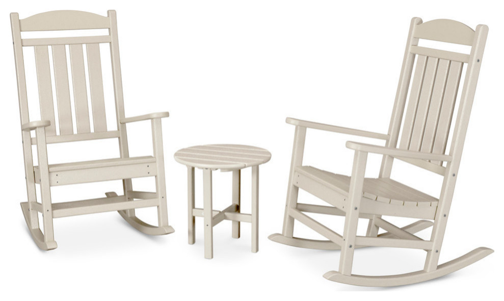 Polywood Presidential 3-Piece Rocker Set - Transitional - Outdoor ...
