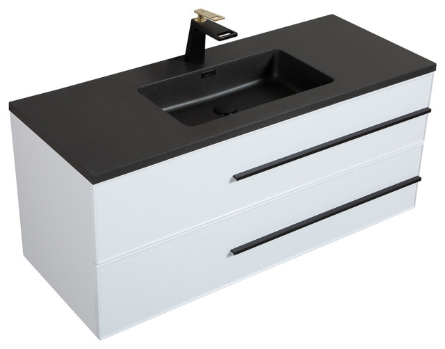 Metropolitan 48 in. American Style Bathroom Vanity with U Drawer ...