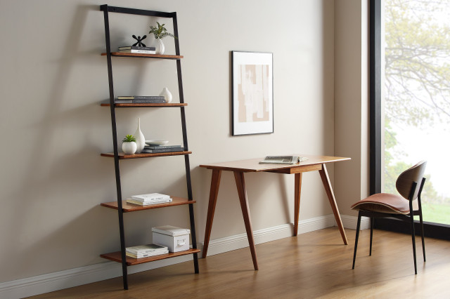Studio Plus Leaning Shelf, Amber - Industrial - Display And Wall ...