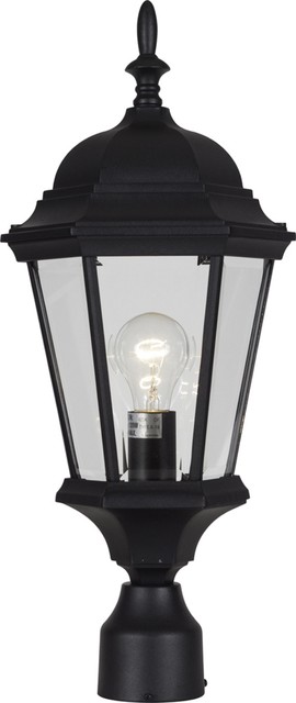 1-Light Black Exterior Post - Traditional - Post Lights - by Buildcom ...