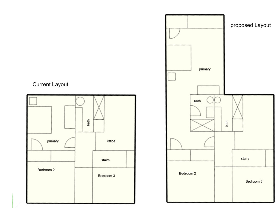 Primary suite addition layout concerns