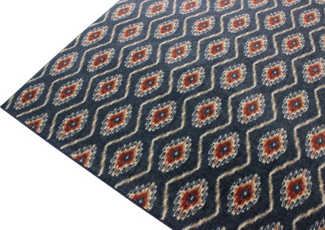 Custom Carpet Area Rug 40 oz Nylon, Silk Road, Imperial Blue, XXL: 12 ...