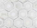 Medici Silver Pattern Stone Metal Mosaic - Contemporary - Mosaic Tile ...