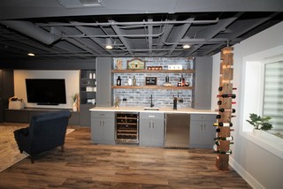 Industrial Basement & Bath - Contemporary - Basement - Nashville - by ...