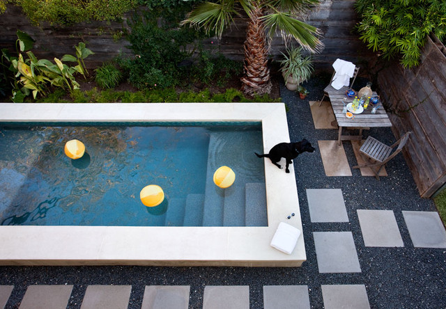East Austin Dipping Pool and Courtyard - Contemporary - Pool - Austin ...