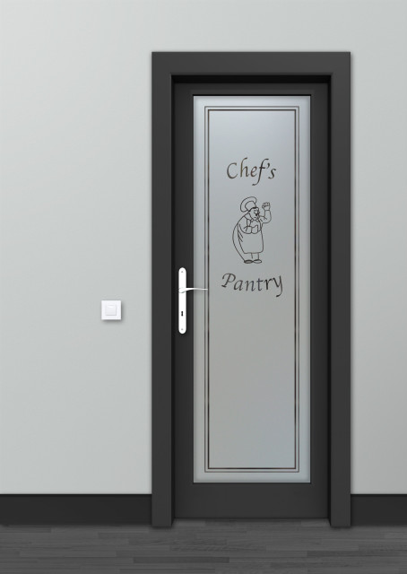 Pantry Door - Happy Chef - Primed - 28" x 80" - Book/Slab Door, 28" (2/ ...