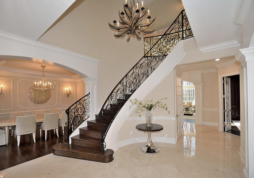 Foyer - Transitional - Staircase - DC Metro - by Cardinal Builders Inc.