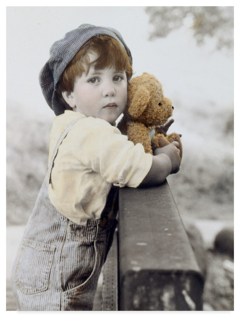 Sharon Forbes 'Bear Up' Canvas Art, 32"x24" - Contemporary - Prints And ...