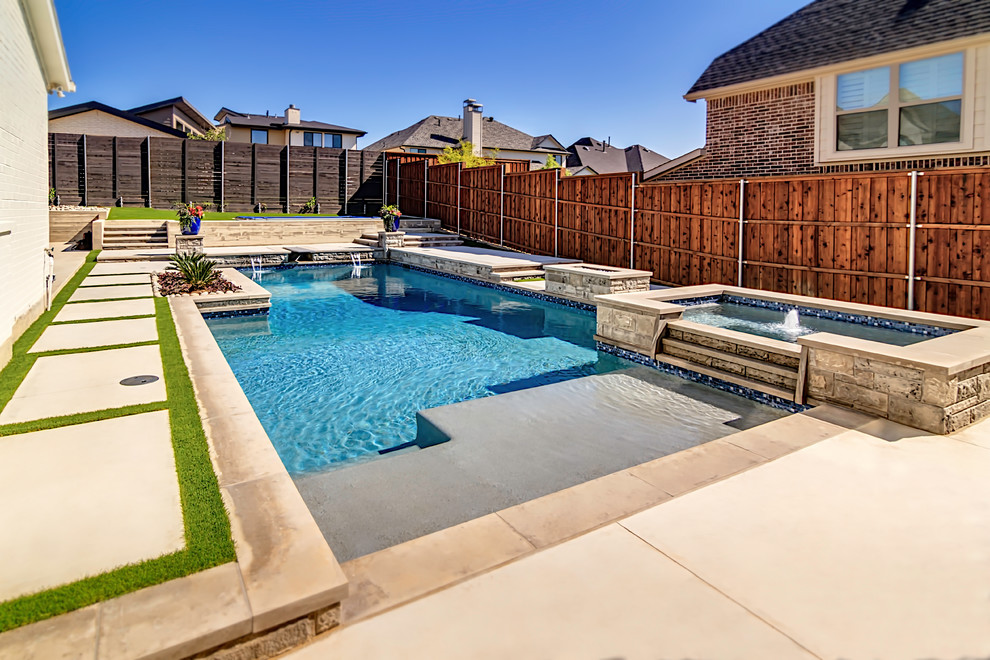 Formal Pool Designs Plano, Dallas, Highland Park - Piscine - Dallas ...