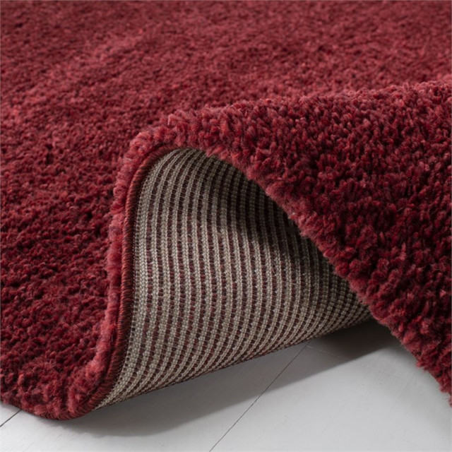 Safavieh August 6' x 9' Shag Rug in Burgundy, 6' x 9' - Contemporary ...