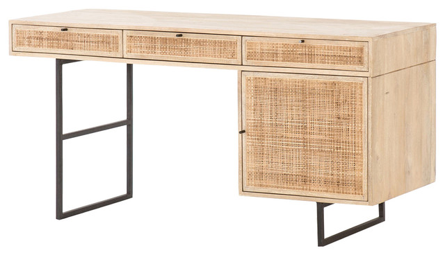 Carmel Desk - Tropical - Desks And Hutches - by Four Hands | Houzz