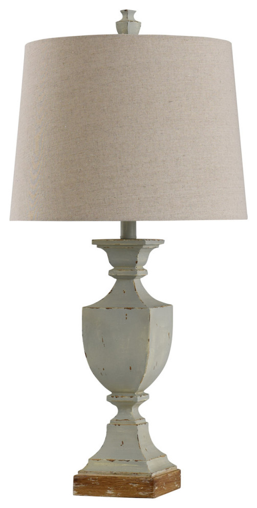 Signature 1 Light Table Lamp, Blue and Brown - French Country - Table ...