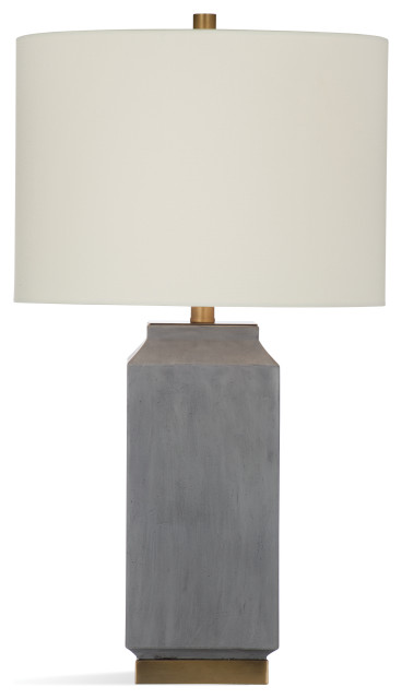 Broad Peak Concrete and Metal Grey Table Lamp - Contemporary - Table ...