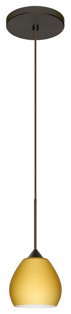 Tay Tay 1-Light Cord Pendant With Flat Cano Satin Nickel Ceylon Glass ...