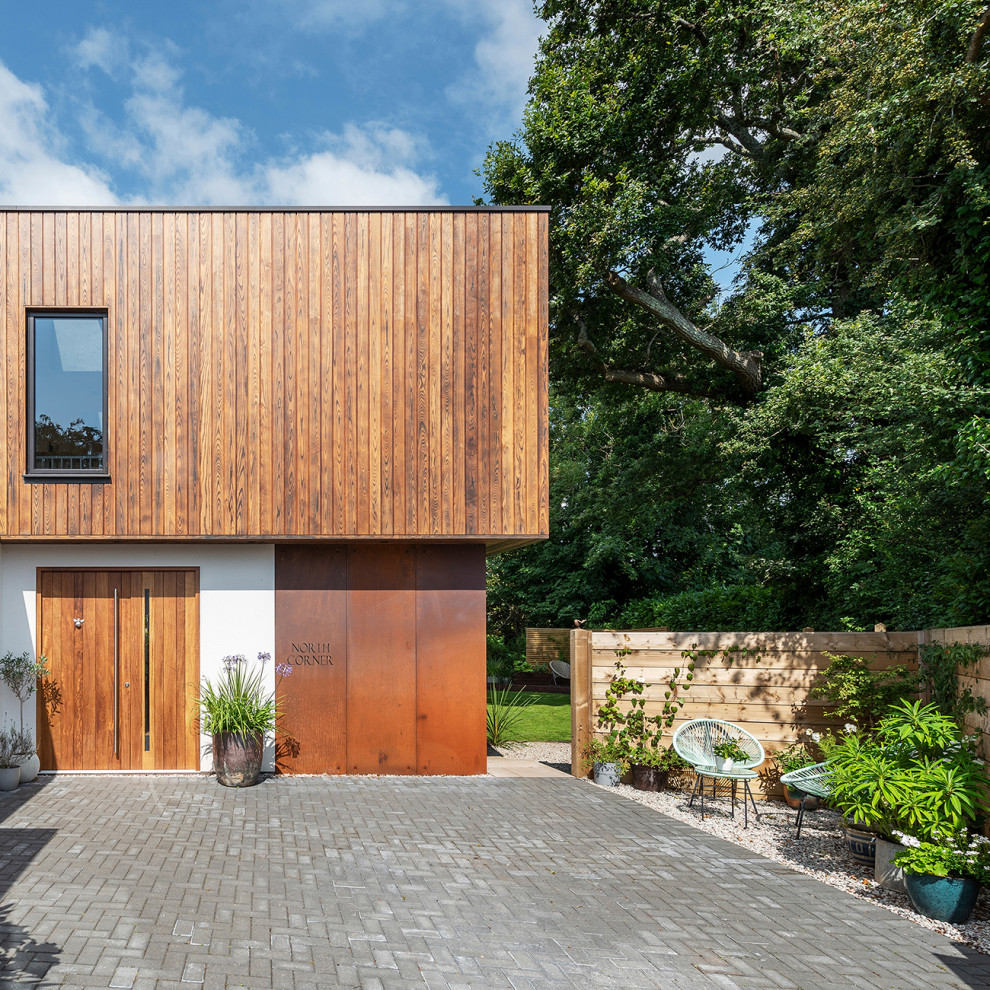 North Corner - front door - Contemporary - House Exterior - Devon - by ...
