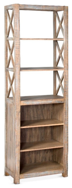 Sunny Designs Durango Traditional Mahogany Entertainment Pier in ...