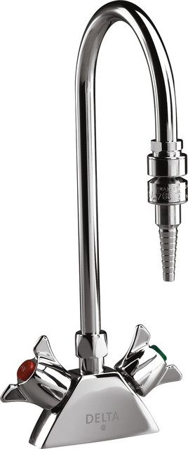 2-Handle Deck Mount Laboratory Mixing Faucet, 2.75" - Transitional ...