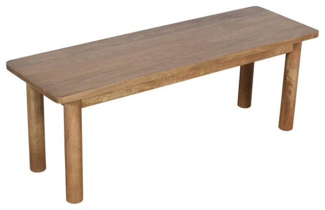 50 Rustic Solid Wood Dining Bench - Transitional - Dining Benches - by ...