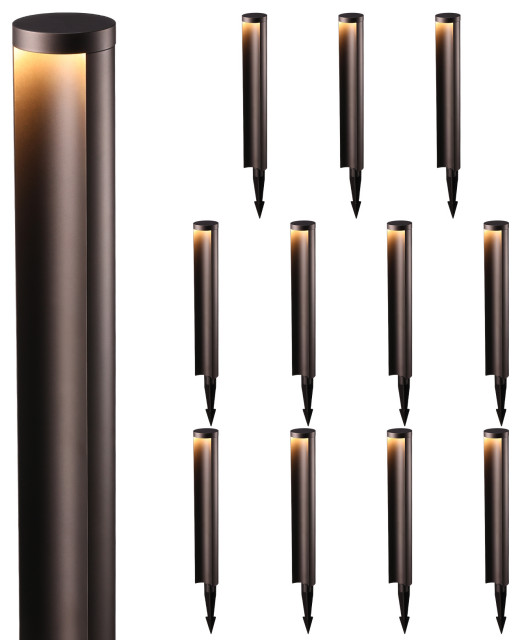 12-Pack LED Landscape Pathway Light, Low Voltage Side Lit Path lights ...