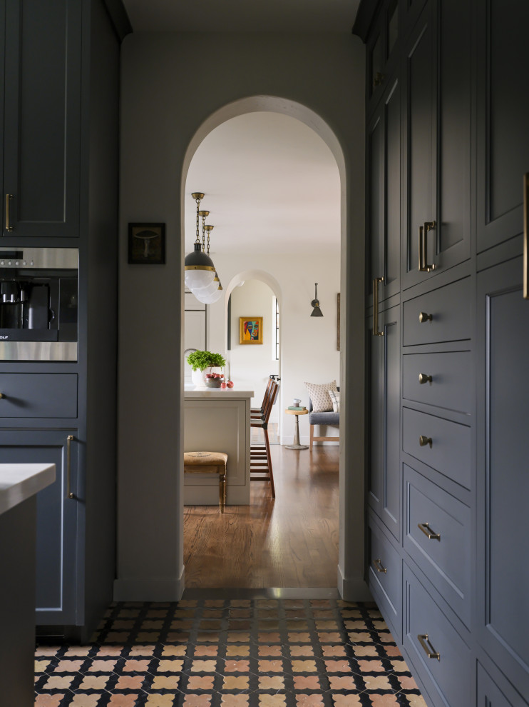 Pasadena Spanish Colonial Butler's Pantry - Mediterranean - Kitchen ...