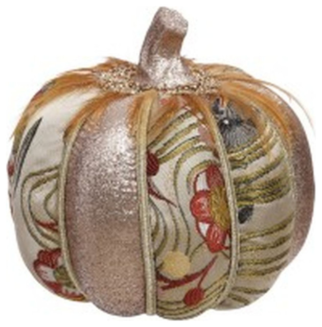 Mark Roberts Fall 2020 Feathered Pumpkin 6.5'' Figurine - Contemporary ...