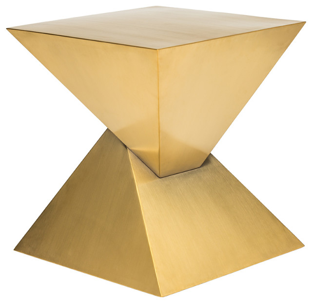 Giza Steel Gold Side Table - Contemporary - Side Tables And End Tables ...