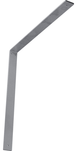 2"x20"x20" Hamilton Steel Bracket, Hammered Black, 2"Wx24"Dx24"H ...