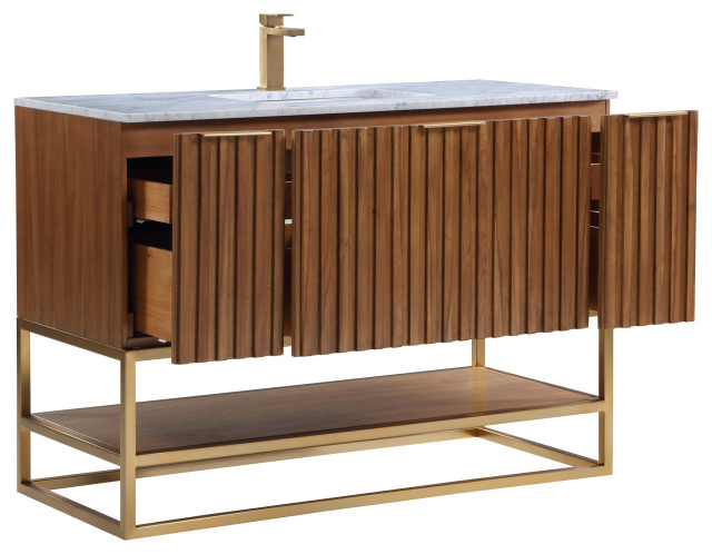 Terra Bathroom Vanity, 48" - Contemporary - Bathroom Vanities And Sink ...