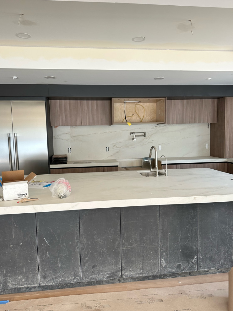 Dekton REM backsplash seams mismatch, what to do? | Houzz Forum