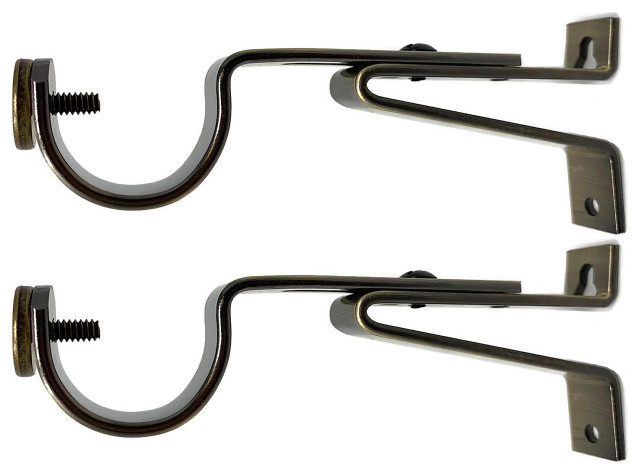 Adjustable Rod Bracket, up to 1 1/8" Diameter Rod, Set of 2 ...