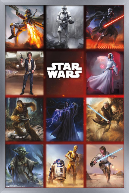 Star Wars: Saga - Moments Grid, 22.375" x 34" - Contemporary - Prints ...