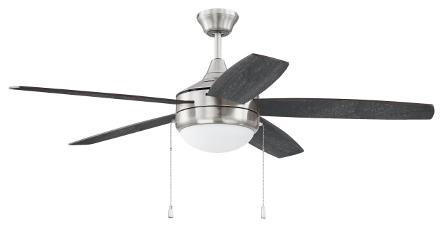 Craftmade 52" Phaze 5 Ceiling Fan, Brushed Nickel/Silver - Transitional ...
