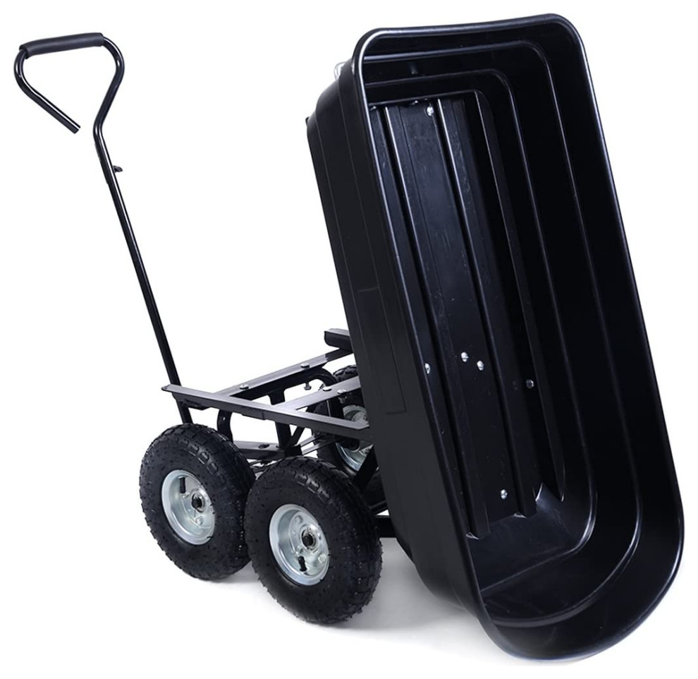 Garden Dump Cart Dumper Wagon Carrier Wheel Barrow - Modern ...