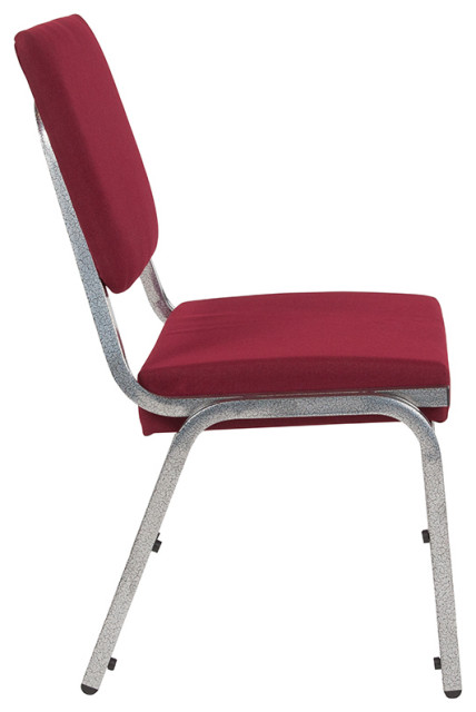 Burgundy Antimicrobial Fabric Bariatric Medical Reception Chair,3/4 ...