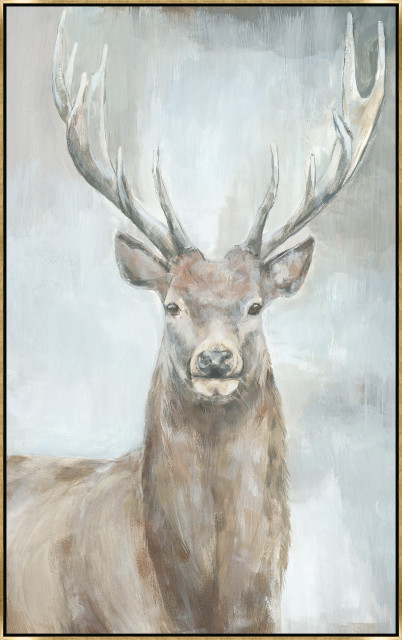 36x58 Stag Study I Artwork, 30x48 - Rustic - Prints And Posters - by ...
