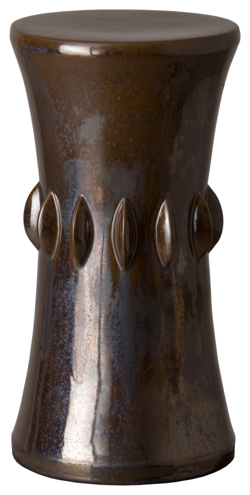 Jewel Gunmetal Ceramic Outdoor Side Table - Contemporary - Coatracks ...