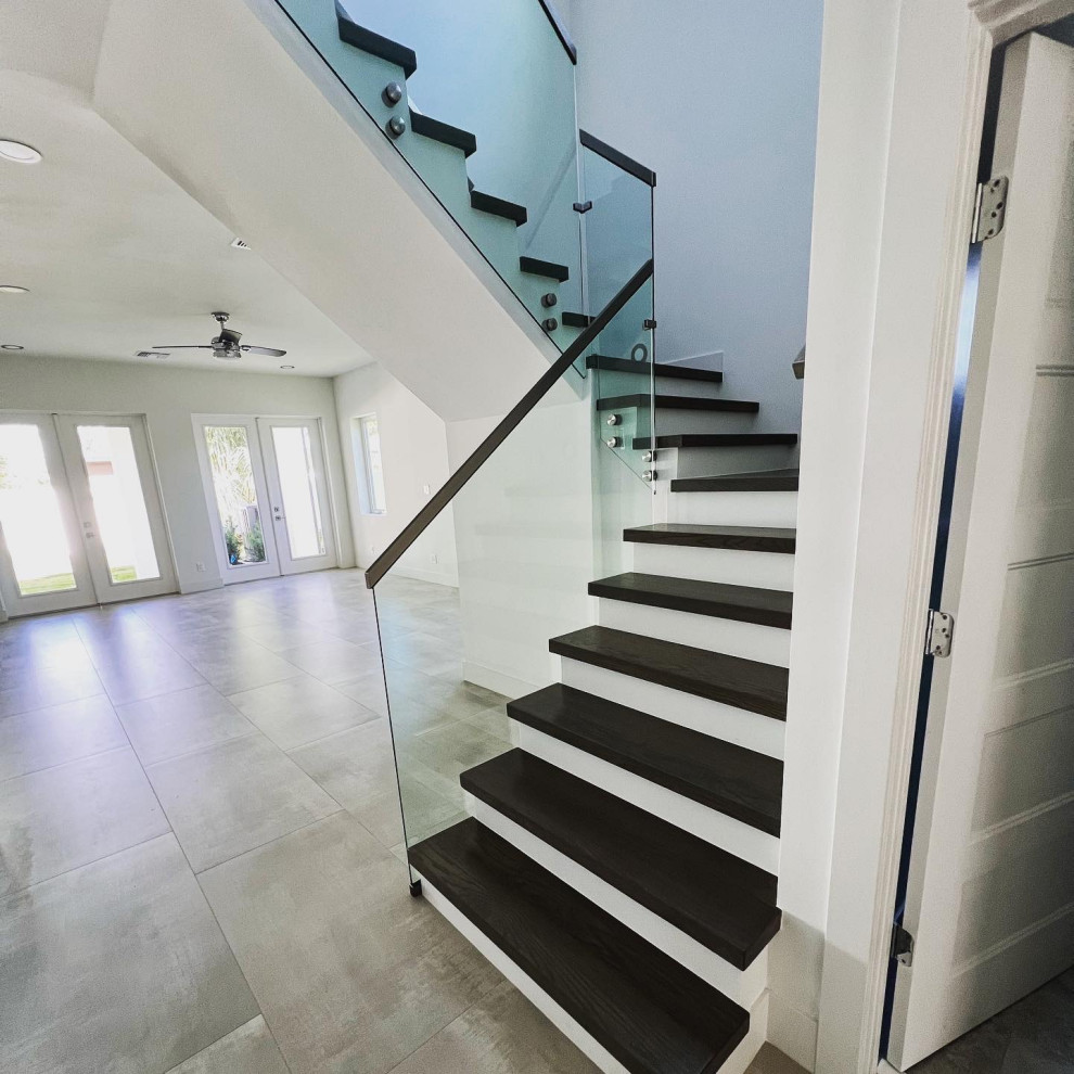 2” Thick Stair Treads - Modern - Staircase - Orlando - by Custom ...