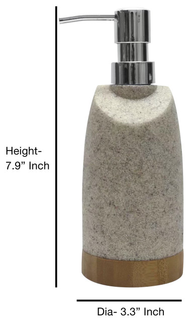 nu steel Stone Finish Soap/Lotion Pump - Transitional - Soap & Lotion ...