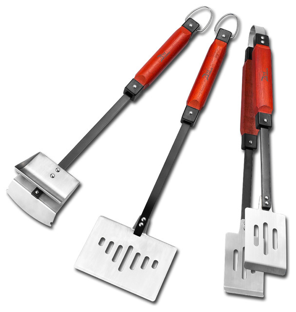 3-Piece Barbeque Multi Tool Grill Set - Contemporary - Grill Tools ...